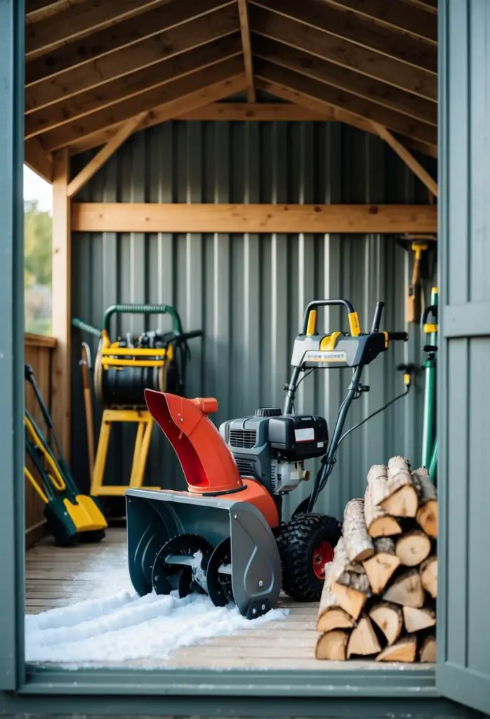 Snow Blower Outdoor Storage Ideas for Maximum Space and Protection