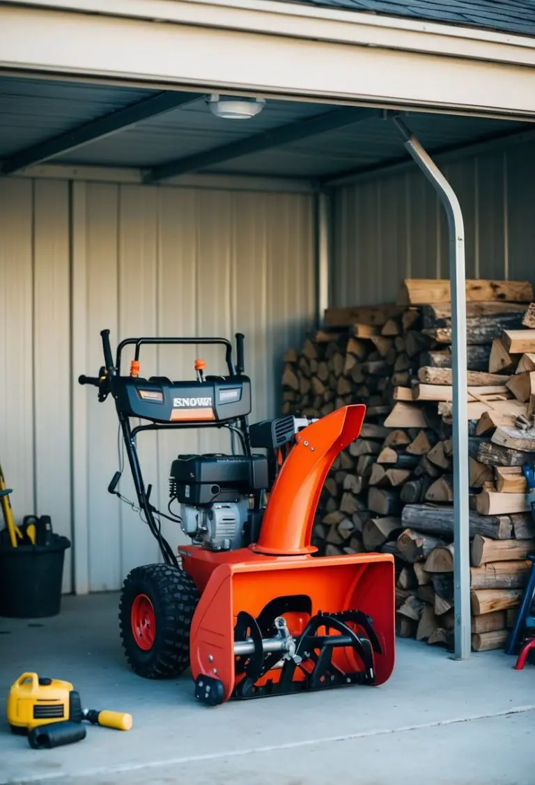 Snow Blower Outdoor Storage Ideas for Maximum Space and Protection
