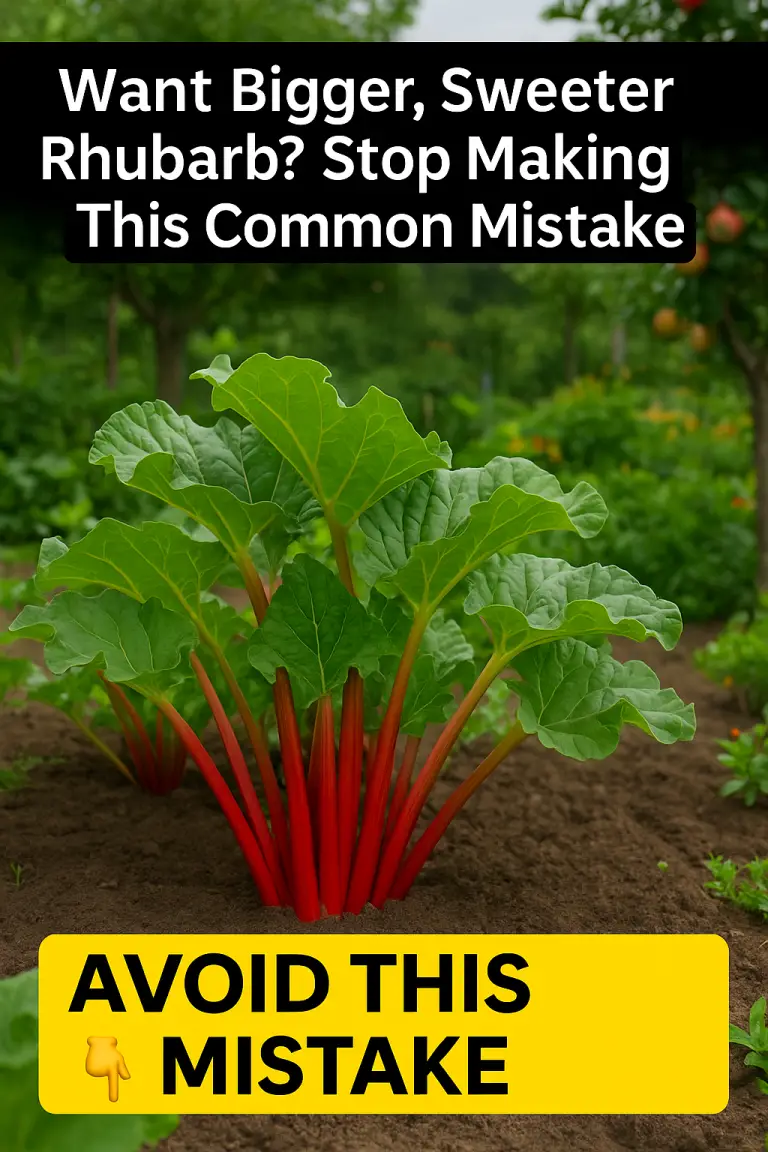 Want Bigger, Sweeter Rhubarb? Stop Making This Common Mistake